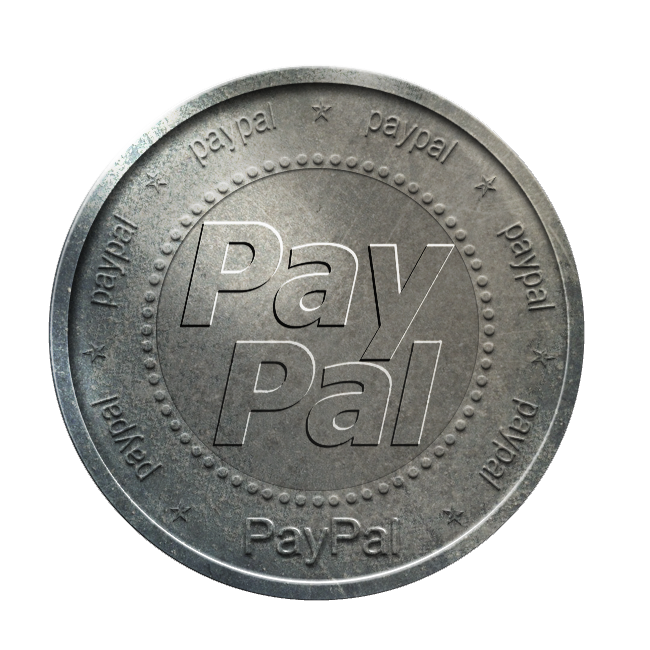 silver, paypal, coin icon
