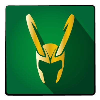 Super, Loki, god, hero icon