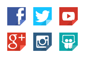 Social Flipicons | vol 1 LightSkyBlue