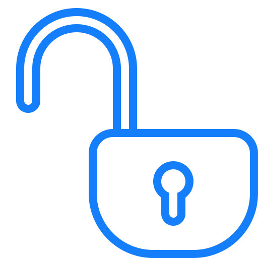 open, Lock icon