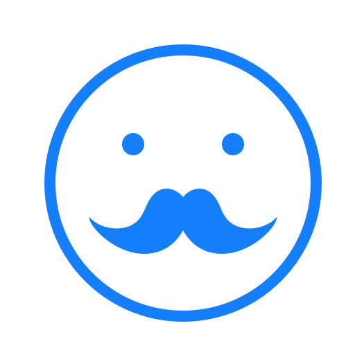 Face, moustache icon
