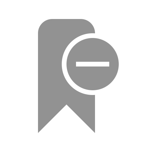 remove, bookmark icon