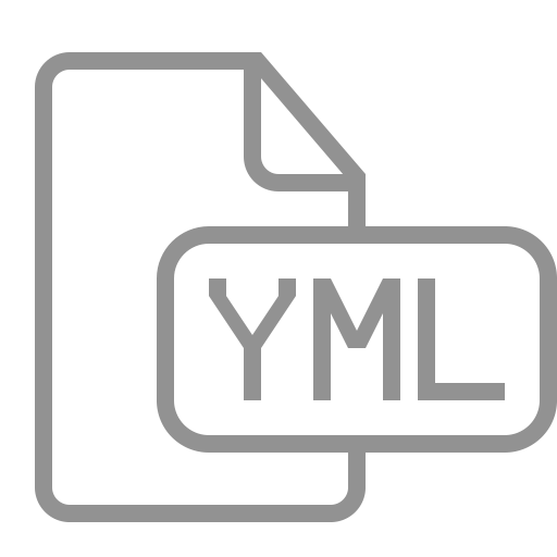File, yml, document icon