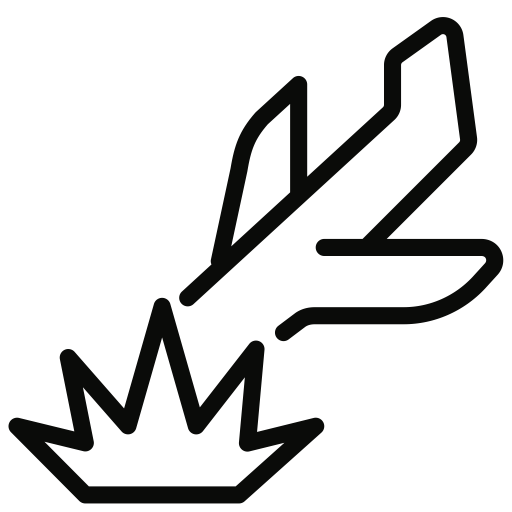 crash, Plane icon crash, Plane icon