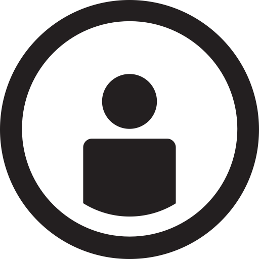 round, user, name, username, linecon icon