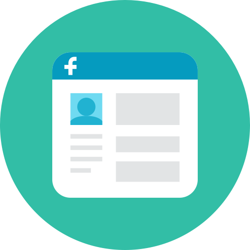 Facebook, interface icon