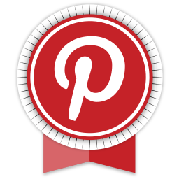Ribbon, Social, pinterest icon