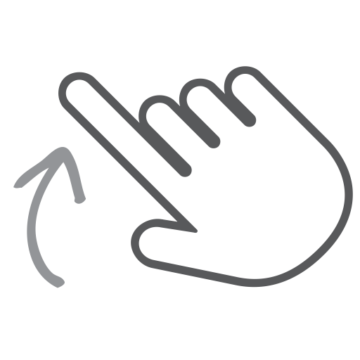 Up, scroll, Gesture, Hand, Finger, swipe, interactive icon