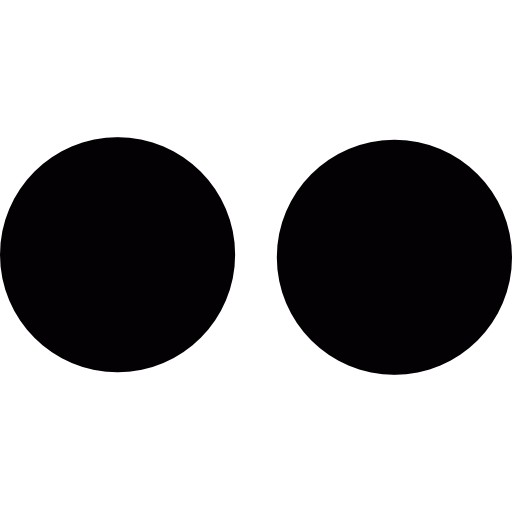 Circle, two, dots icon
