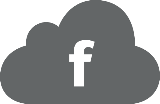 Cloud, Facebook, bookmark, Social icon