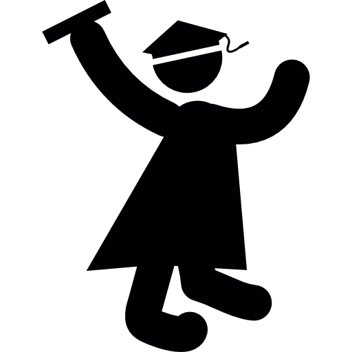 Passed, study, Finished, Celebration, people, success, university icon