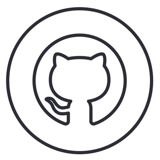 Social, Code, share, Circles, line, neon, Github icon