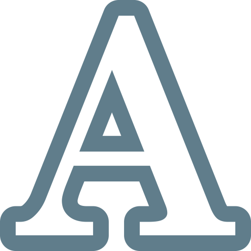 Character, Text, Letter, A icon