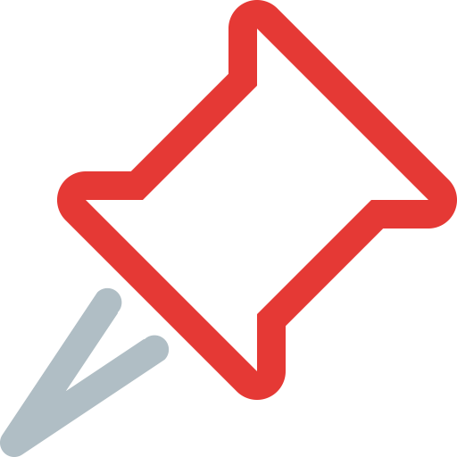 Pointer, pin, marker, office icon