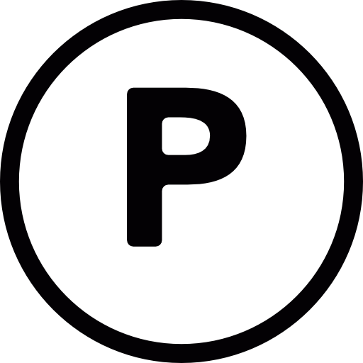 Letter P, washing machine, button, wash, signs, washing icon