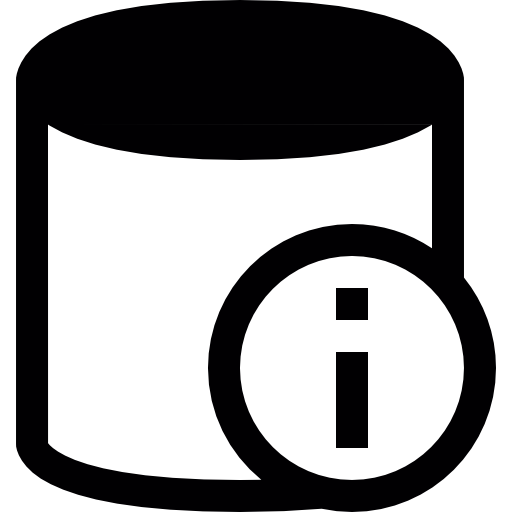 Information, Database, interface, Info, button icon