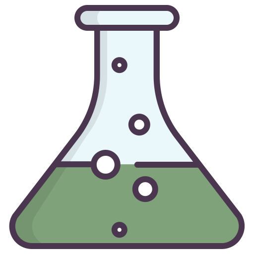flask, liquid, chemical, science icon