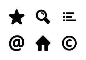 Common icons