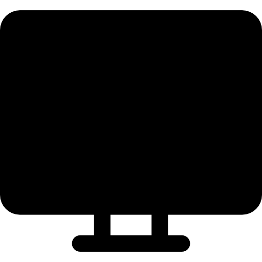 Pc Monitor, screen, Tv, television, pc screen, interface, Silhouette icon