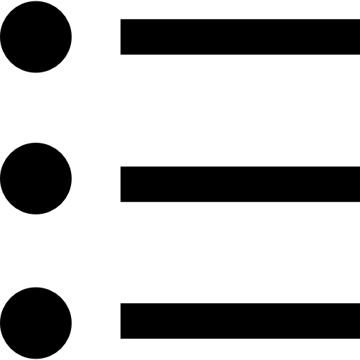 interface, setup, Options, settings, dots, Lists, Rectangles icon