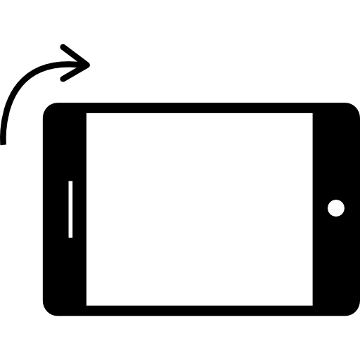 right arrow, interface, horizontal, Tablets, rotation, smartphone ...