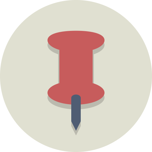 pin, tag icon