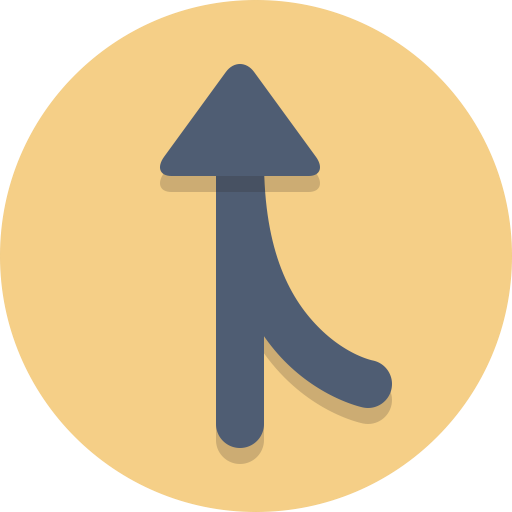 on ramp, Arrow, merge icon