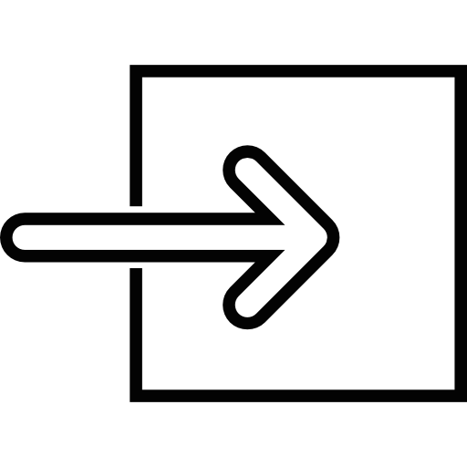 square, right arrow, interface, Squares, right arrows, Access icon