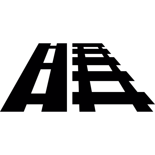 Railway, highway, tracks, transport, path, Railroad, Roads icon