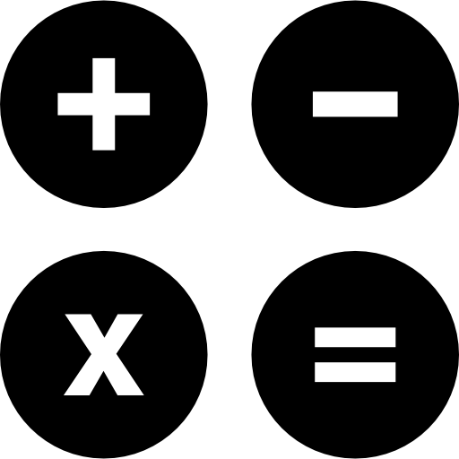 Subtraction, commerce, math, Multiplication, addition, equalizer, mathematics icon