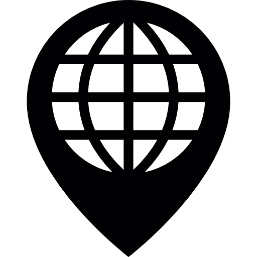 Earth Grid, pin, Map, Map Location, World Grid, Maps And Flags icon