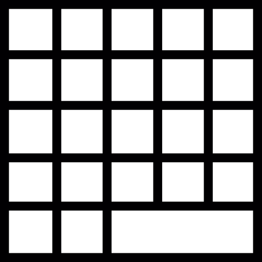 Rectangle, Excel, Grid, Tables, interface, Squares icon