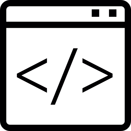 interface, Computer, computing, Broswer, Code, Programming icon