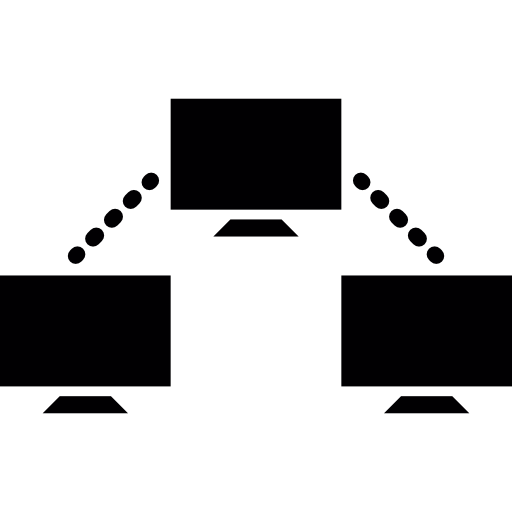 office, networking, Connectivity, screens, Connection, Computers icon