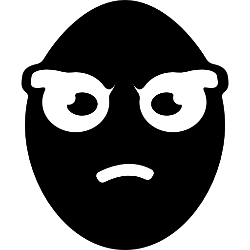 Gestures, Glasses, Emoticon, Angry, head icon