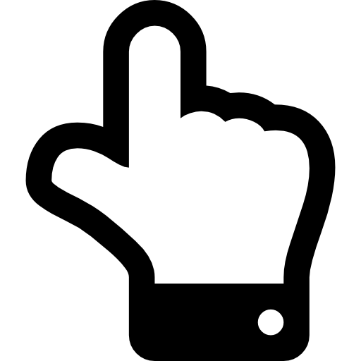 point up, Pointing Hand, Pointing, Hand, Hand Outline, Gestures icon