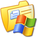 Folder, yellow, window icon