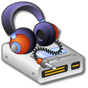 Hard, music, drive icon