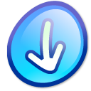 descending, Descend, download, fall, Decrease, Down icon