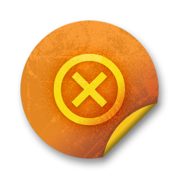 sticker, grunge, Orange, Badge icon