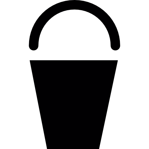 shapes, Semicircle Line, Bucket, Handle, Bucket Shape icon