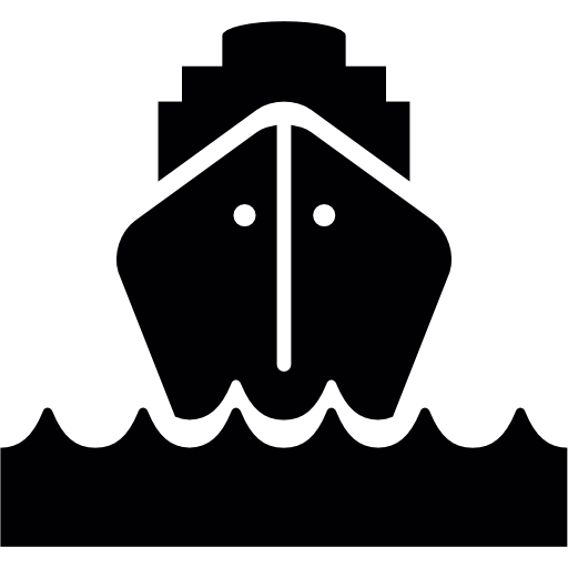 transport, ship, Front View, Huge Ship, sea, Big Ship, Cargo Ship icon