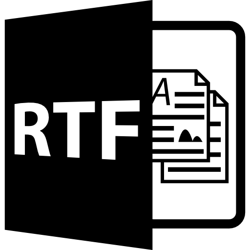 Rtf Format Rtf Rtf File Rtf Open File Rtf Extension Interface Icon