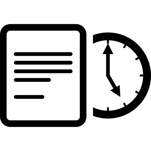 period, document, paper, Human, legal, time, Clock, valid icon