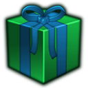 present, green, gift icon