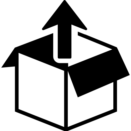 Box, Container, Out Scene, Emptying icon