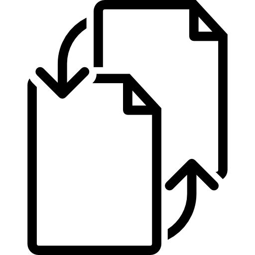 documents, Arrows, interface, Basic App, exchange, Exchanging, symbol ...