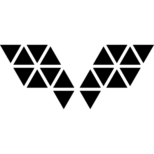 wing, Small Triangles, wings, polygonal, shapes, fly, shape, Triangles icon