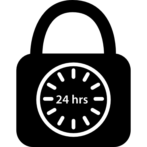 symbols, security, Protection, sign, 24 Hours, signs, padlock, 24 Hours ...