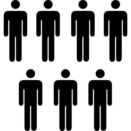 people, men, persons, male, Masculine, person, seven, group icon